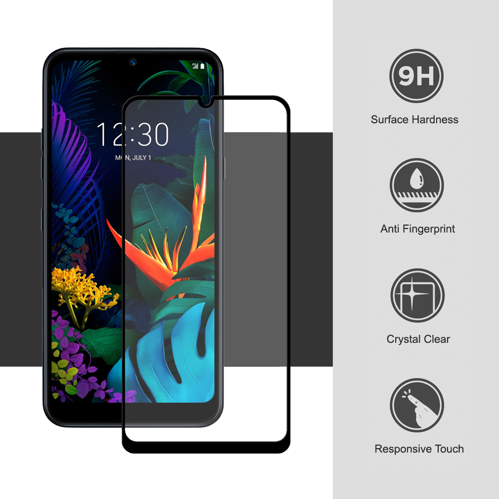 Full Coverage Tempered Glass Screen Protector for LG K50 / Q60